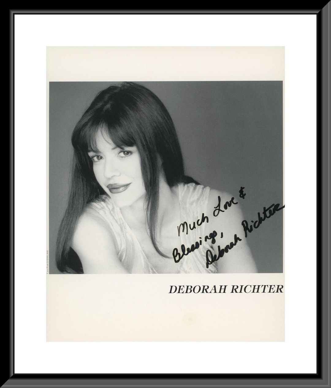 Deborah Richter Original Autographed Photo - Framed - Etsy