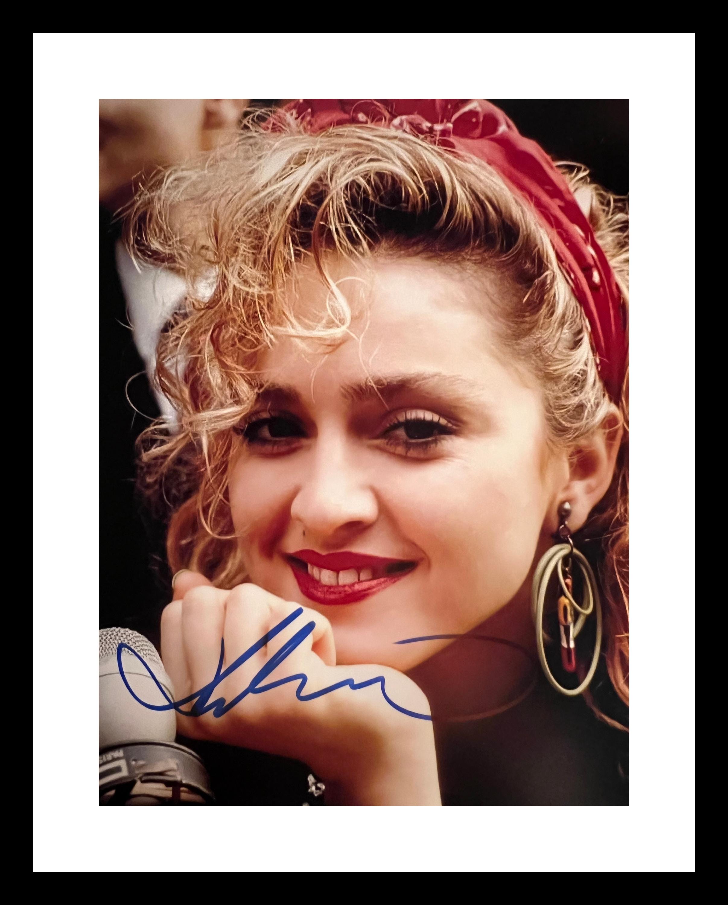 Madonna Original Autographed Photo - Framed - Etsy