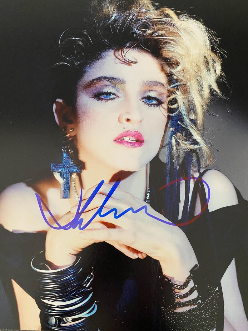 Madonna Original Autographed Photo - Framed - Etsy