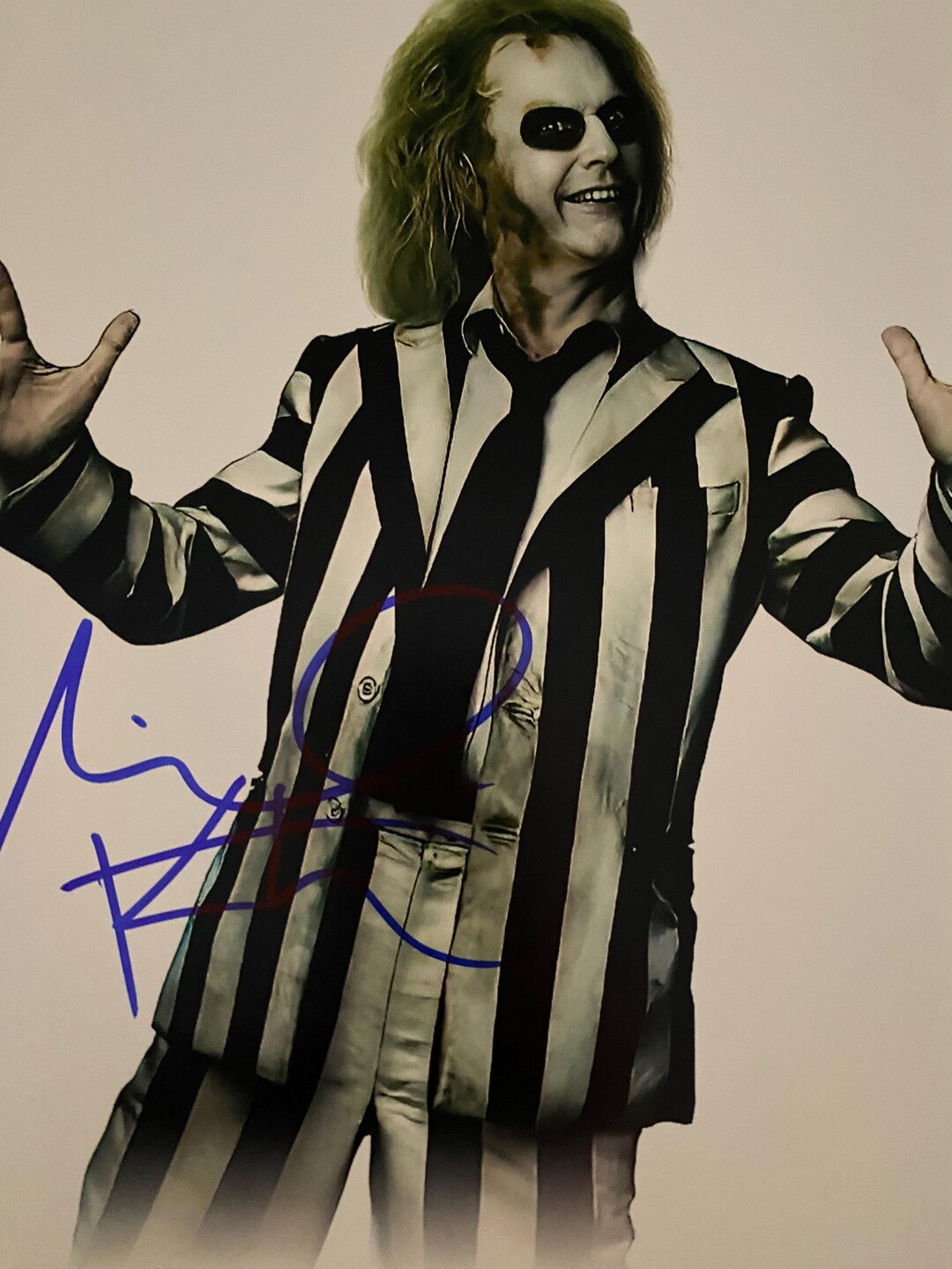 Beetlejuice Michael Keaton Original Autographed Movie Photo Framed - Etsy
