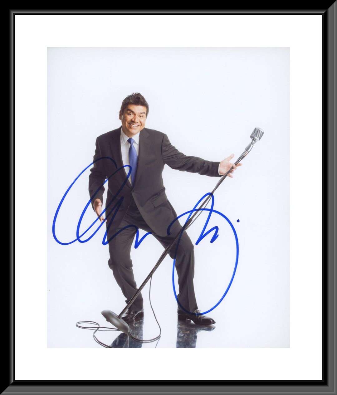 Comedian George Lopez Autographed Photo - Framed - Etsy