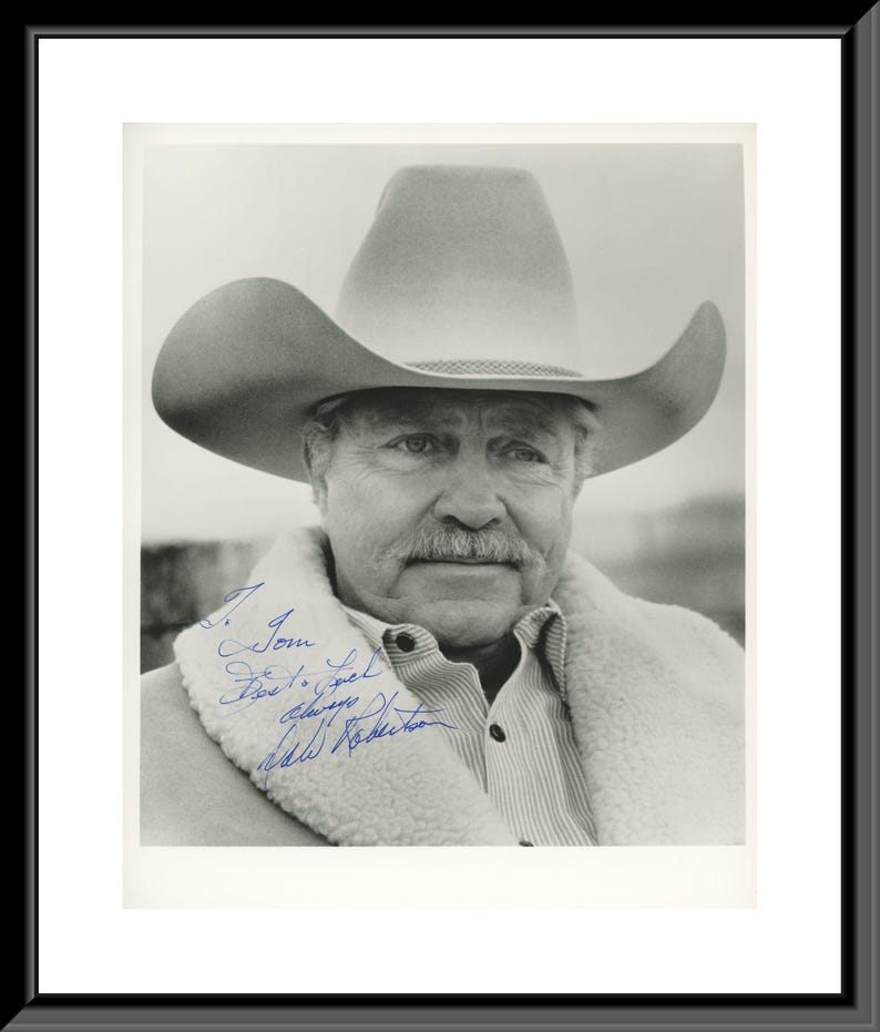 Dale Robertson Original Autographed Movie Photo - Framed - Etsy