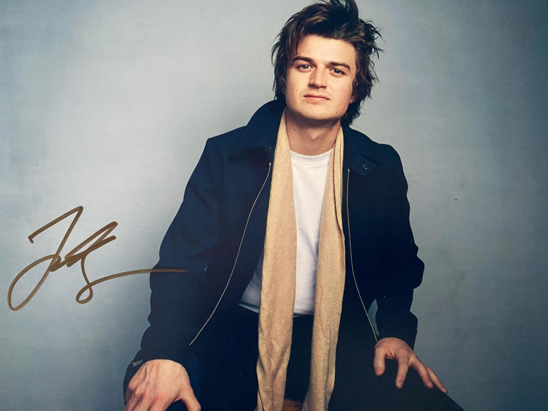 Stranger Things Joe Keery Original Autographed Photo - Framed - Etsy