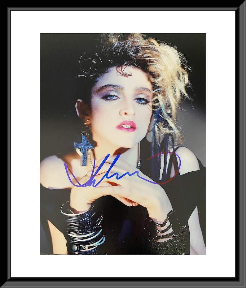 Madonna Original Autographed Photo - Framed - Etsy