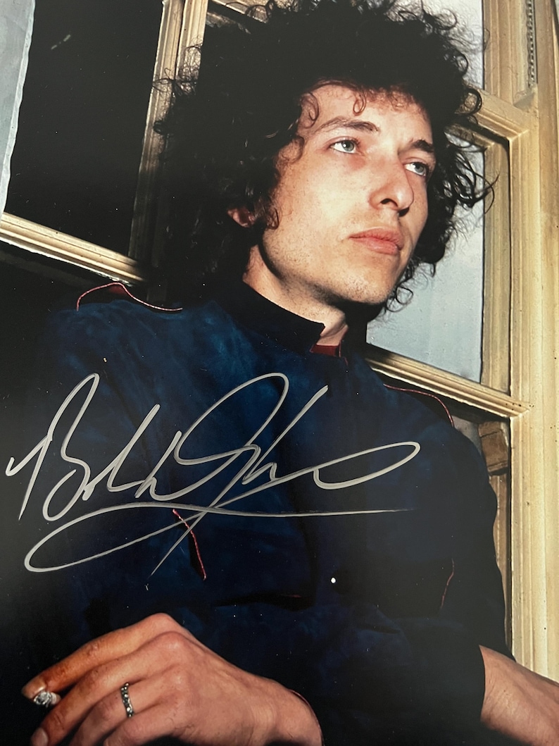 Bob Dylan Original Autographed Photo Framed - Etsy