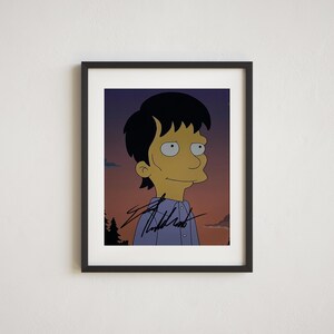 The Simpsons Daniel Radcliffe Original Autographed Photo Framed - Etsy