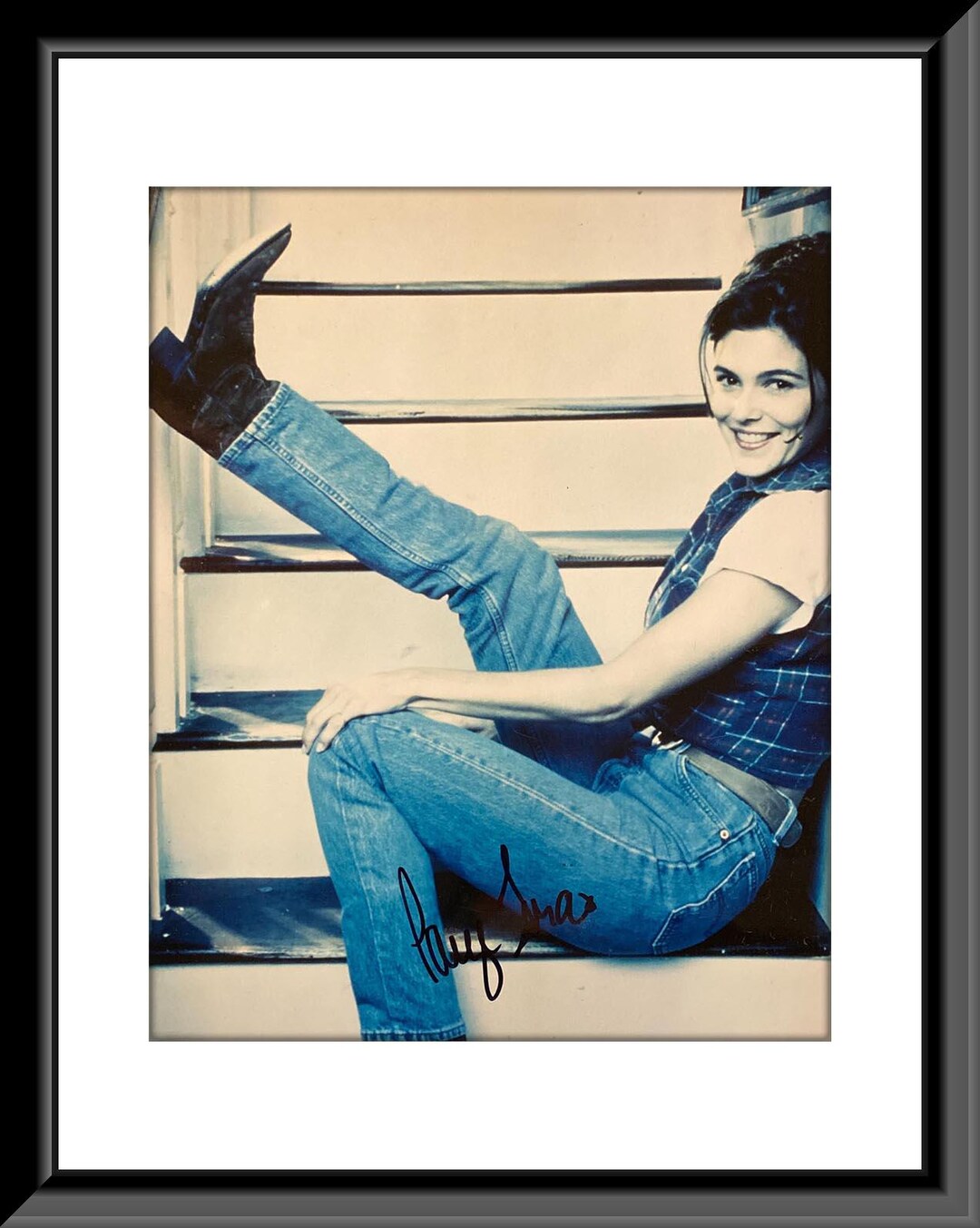 Paige Turco Original Autographed Photo - Framed - Etsy