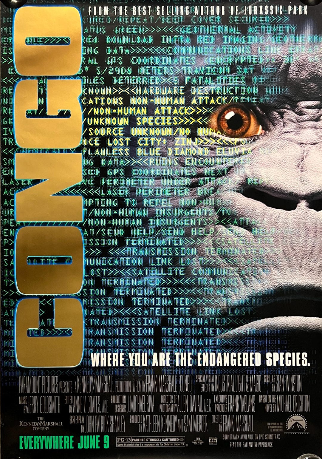 Congo 1994 Original Movie Poster - Etsy