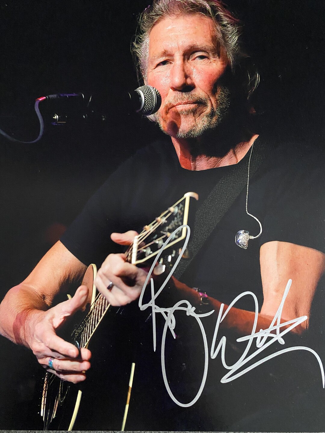 Pink Floyd Roger Waters Original Autographed Photo - Framed - Etsy