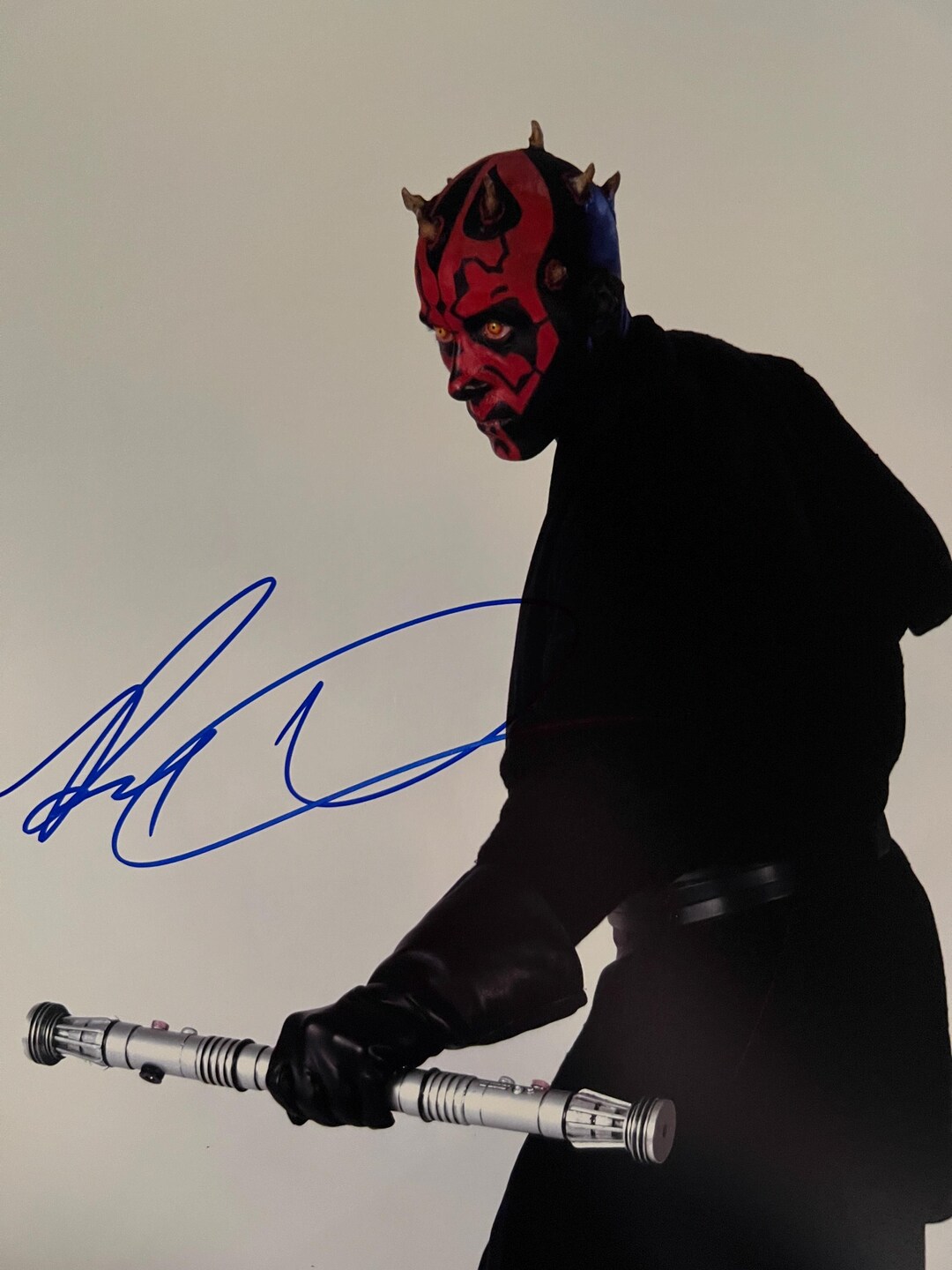Star Wars Darth Maul Ray Park Original Autographed Movie Photo Framed ...