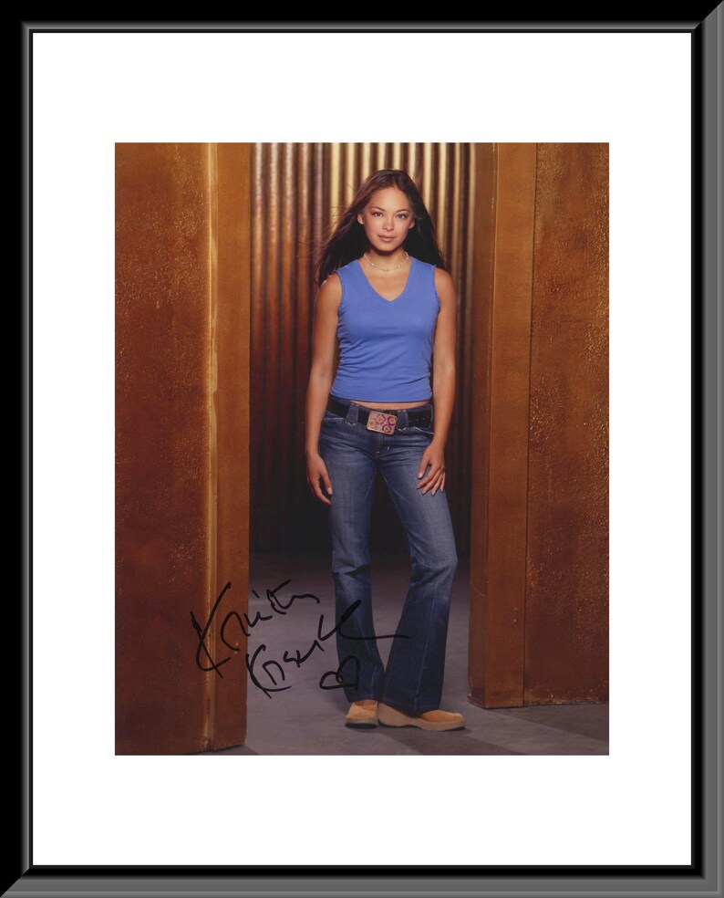 Smallville Kristin Kreuk Original Autographed Photo - Framed - Etsy