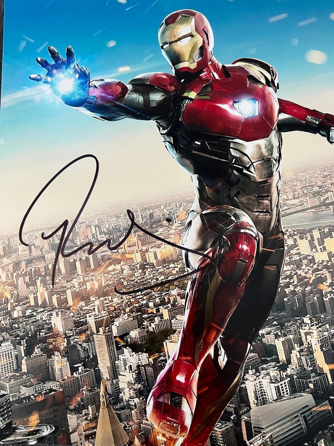 Iron Man Robert Downey Jr. Original Autographed Photo Framed - Etsy