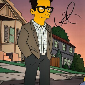 The Simpsons JJ Abrams Original Autographed Photo - Framed - Etsy