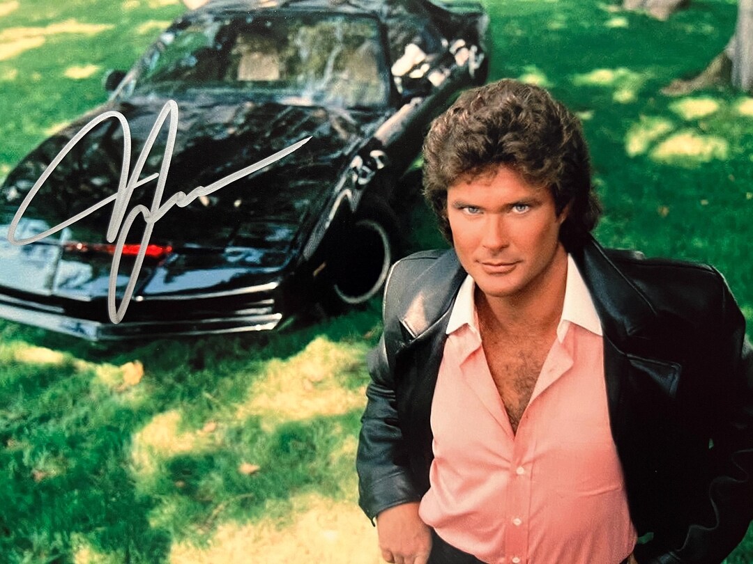 Knight Rider David Hasselhoff Original Autographed Photo Framed - Etsy
