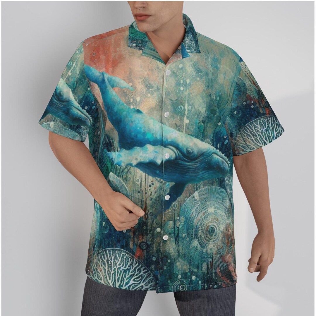 Humpback Whale Hawaiian Shirt - Etsy