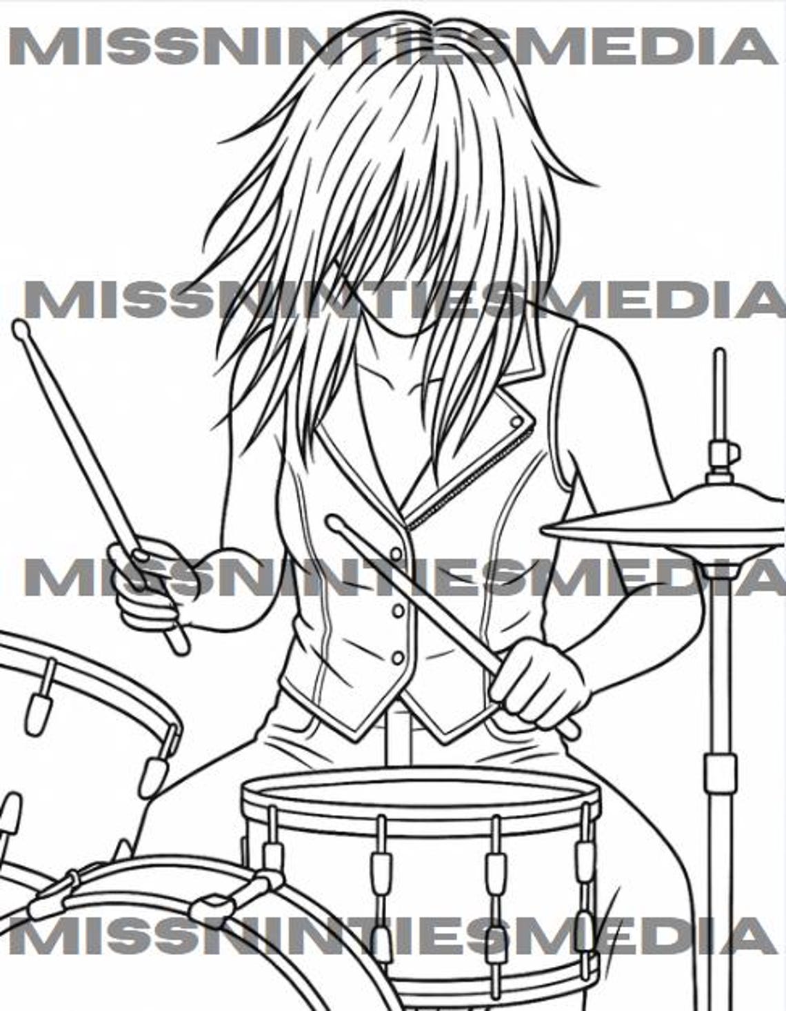 Rockstar Coloring Pages | 20 Pages | Rock Inspired | for Teens and ...