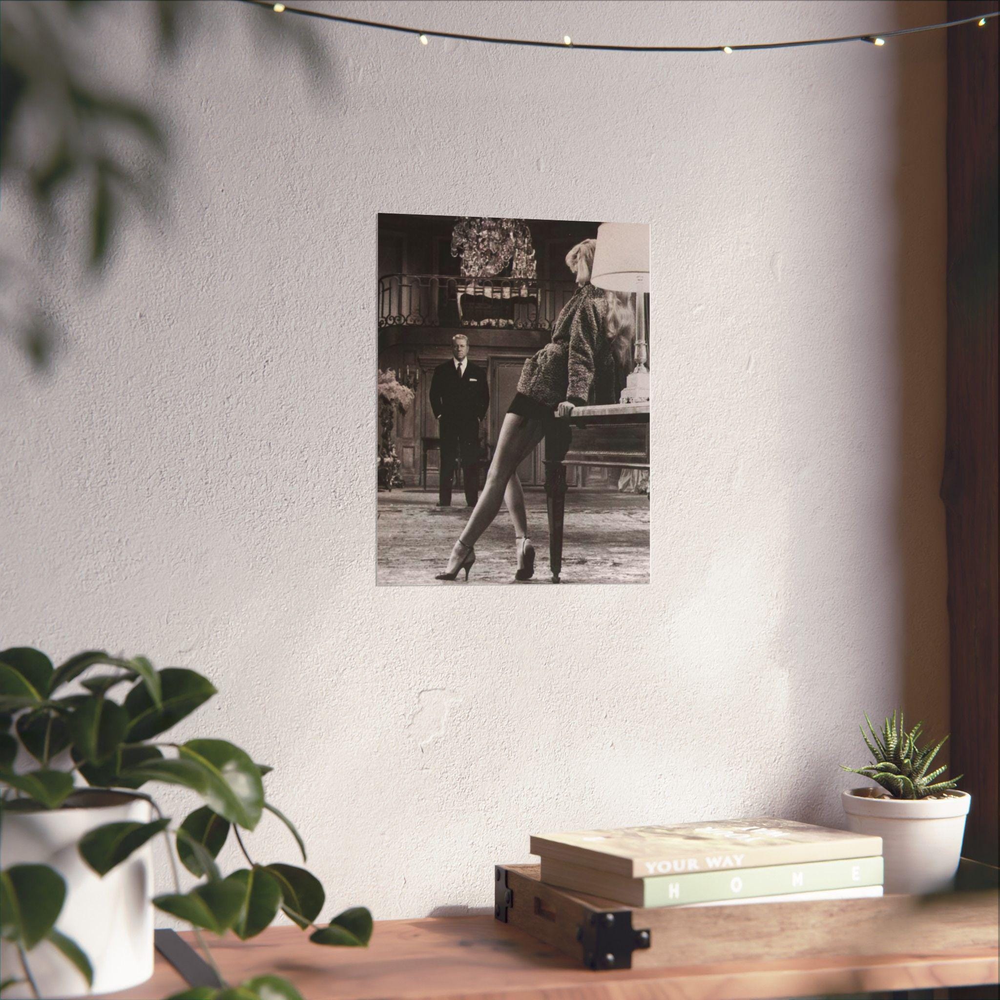 French Noir Cinematic Retro Art Print - Etsy