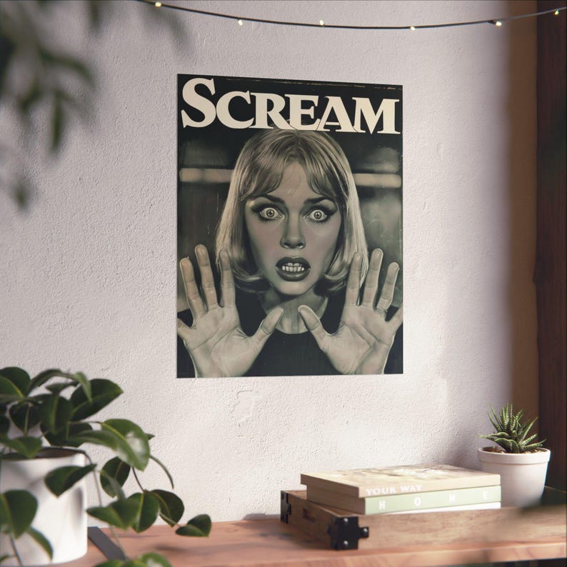 Scream 1990s Movie Poster - Etsy