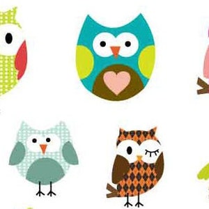 Owl Parade Design Elements Cute Owls Digital Clip Art | Etsy