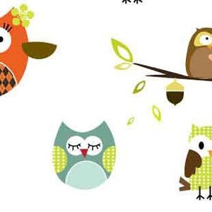 Owl Parade Design Elements Cute Owls Digital Clip Art | Etsy