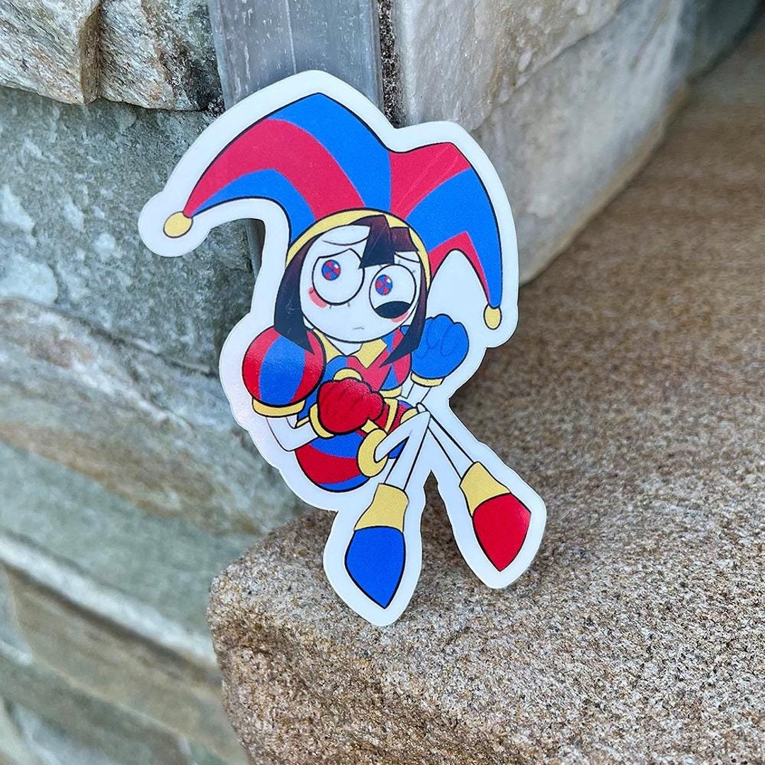 Pomni the Amazing Digital Circus Sticker Glossy Sticker Deco Sticker ...