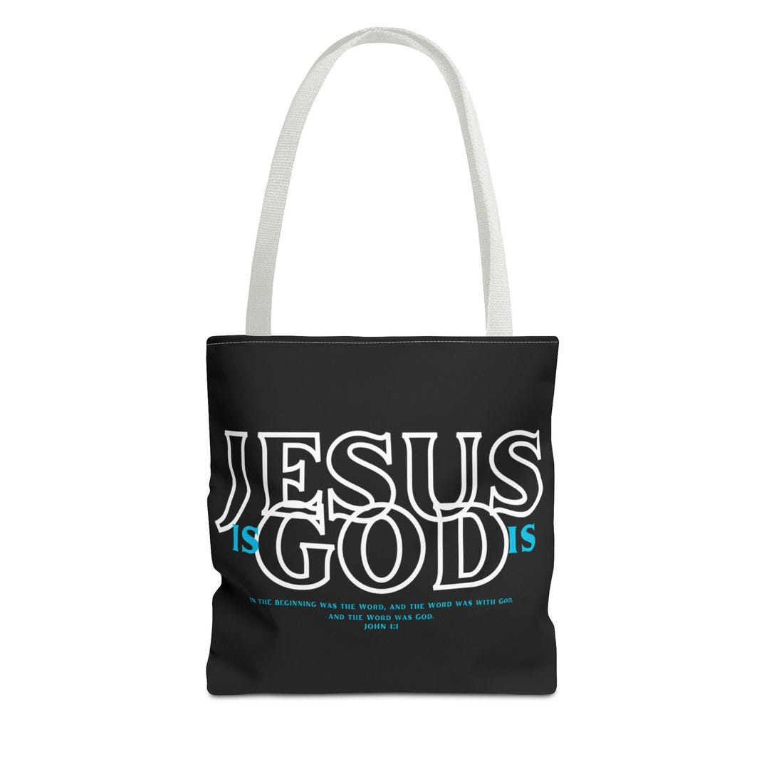 Jesus is God Tote Bag, Christian Gift, Bible Verse Tote, Faith Inspired ...