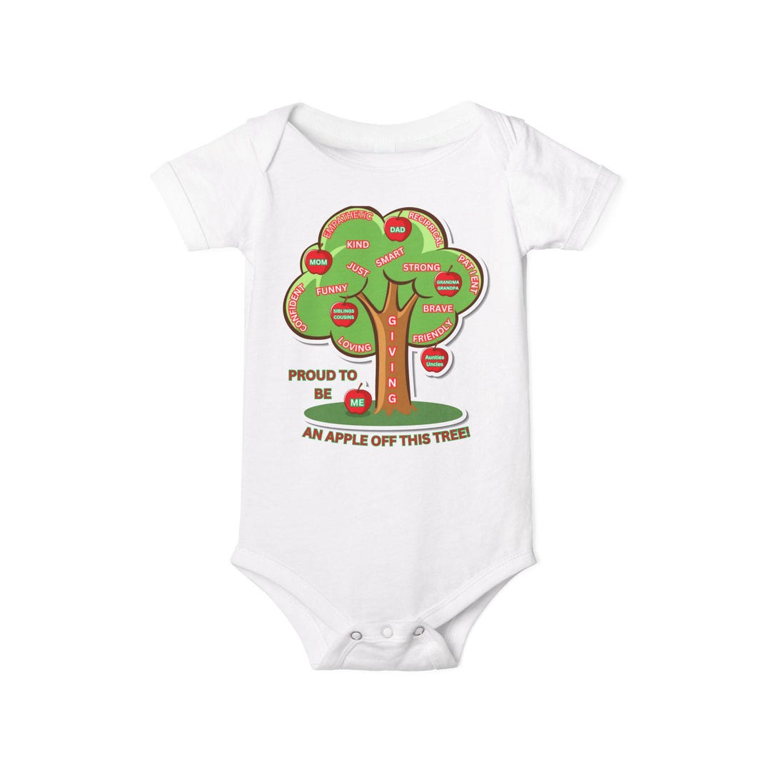 Proud Family Tree Infant Jersey One Piece, Baby Shower Gift, Newborn ...