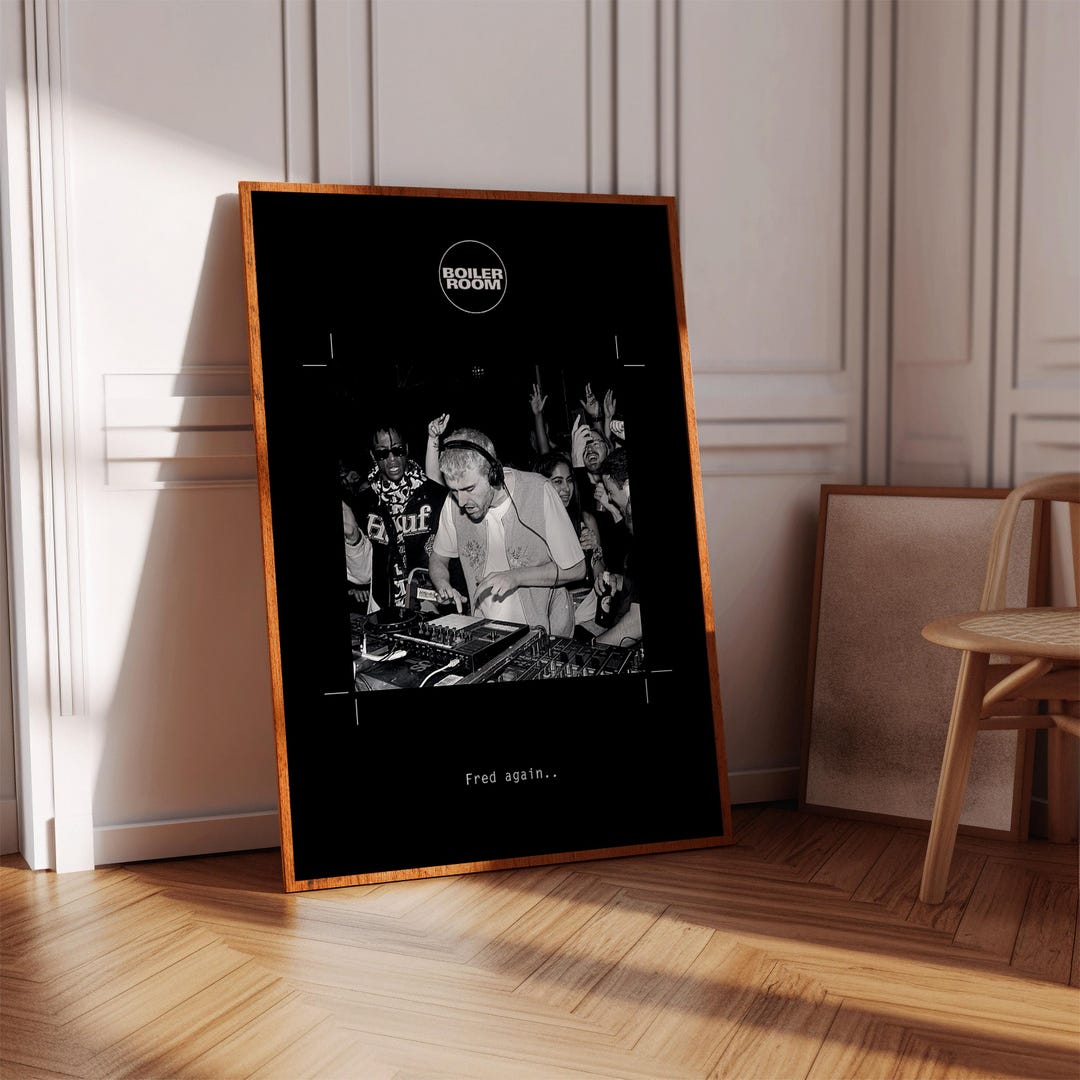 FRED AGAIN DJ Poster Stunning House Music Artwork for Festivals Unique ...