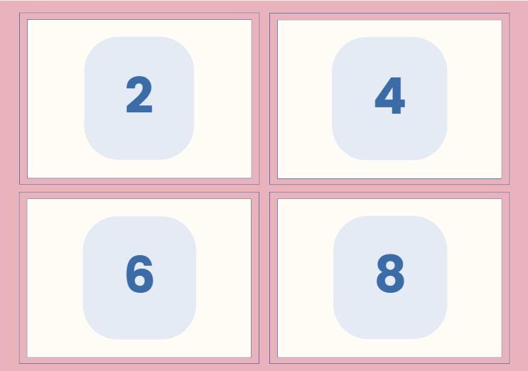 Printable 2x Times Tables Multiplication Flashcards Pastels Educational ...