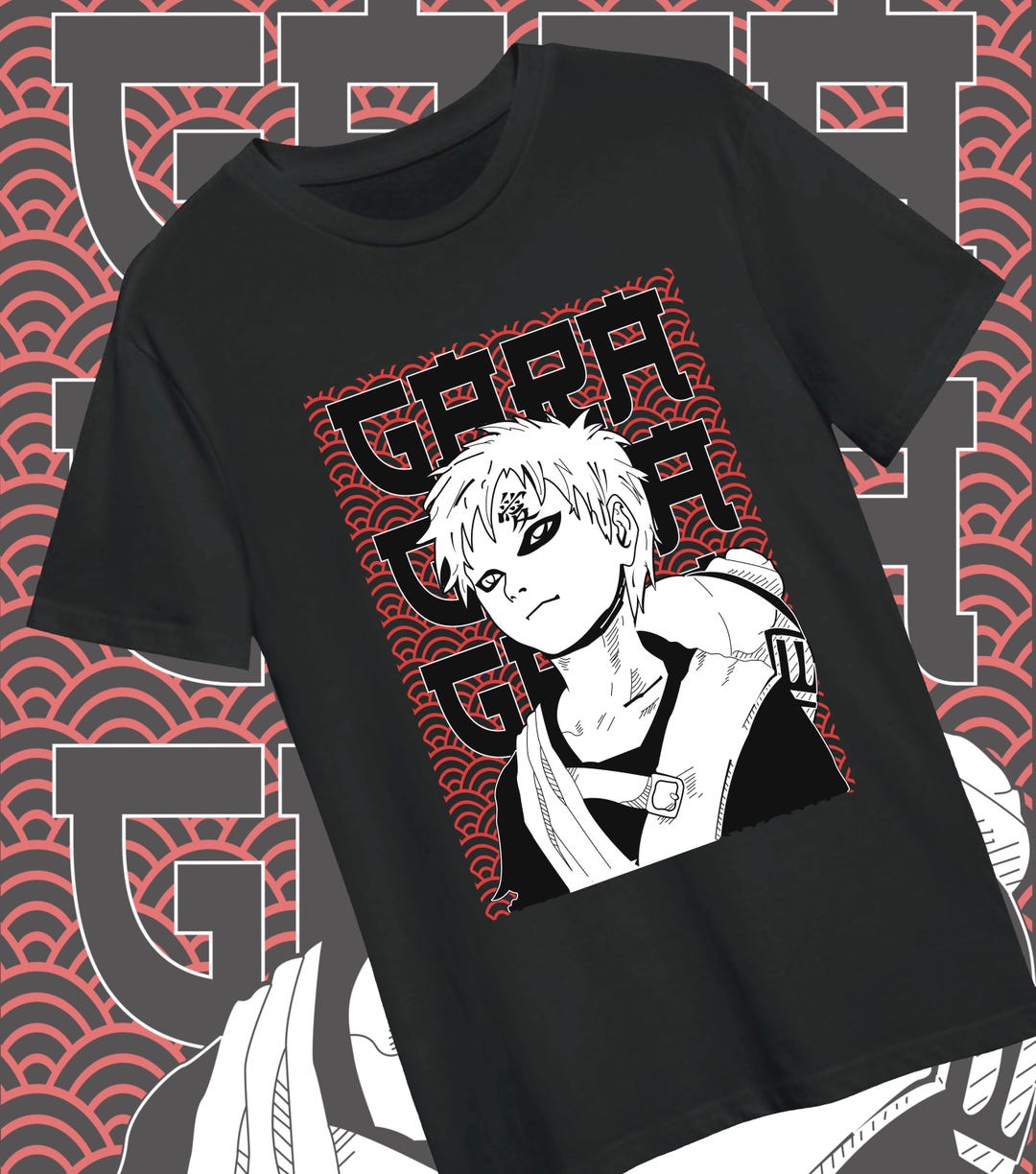 Gara Naruto Shippuden Sand Shinobi Vintage Special T-shirt Anime Manga ...