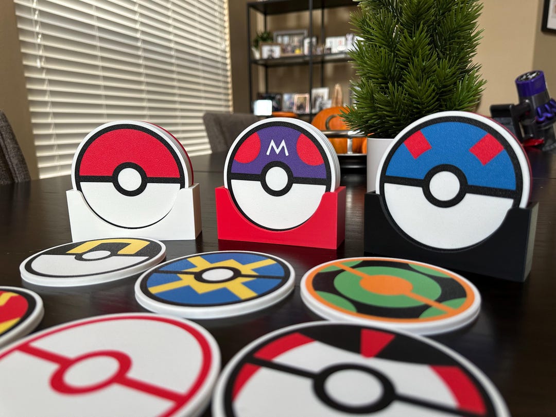 Coasters - Pokeball Collection - Etsy
