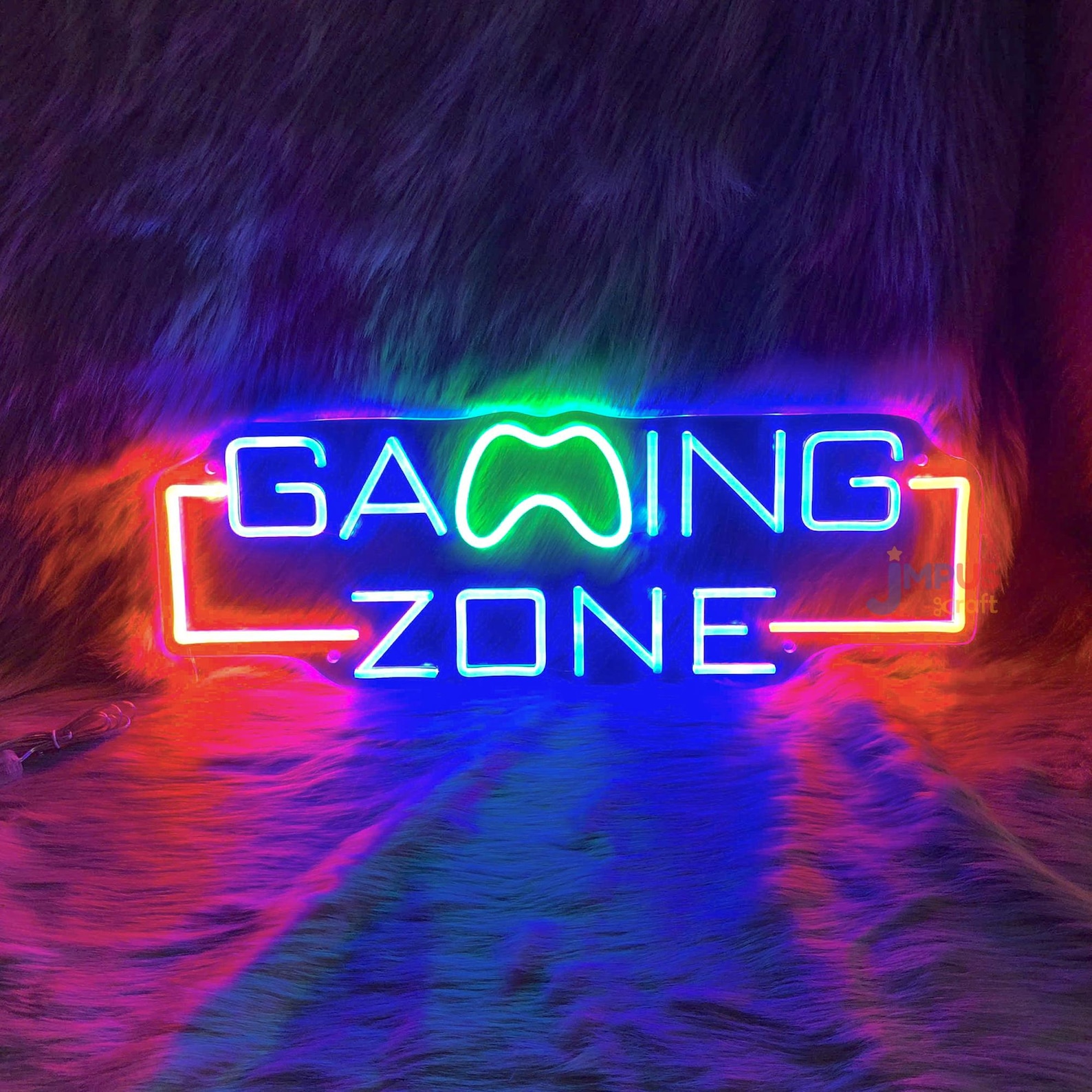 Gaming Zone Neon Sign, Multicolor Game Zone Led Light, Game Room Decor ...