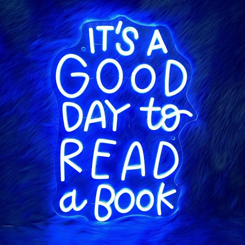 It's a Good Day to Read a Book LED Neon Sign Cozy Reading Corner Light ...