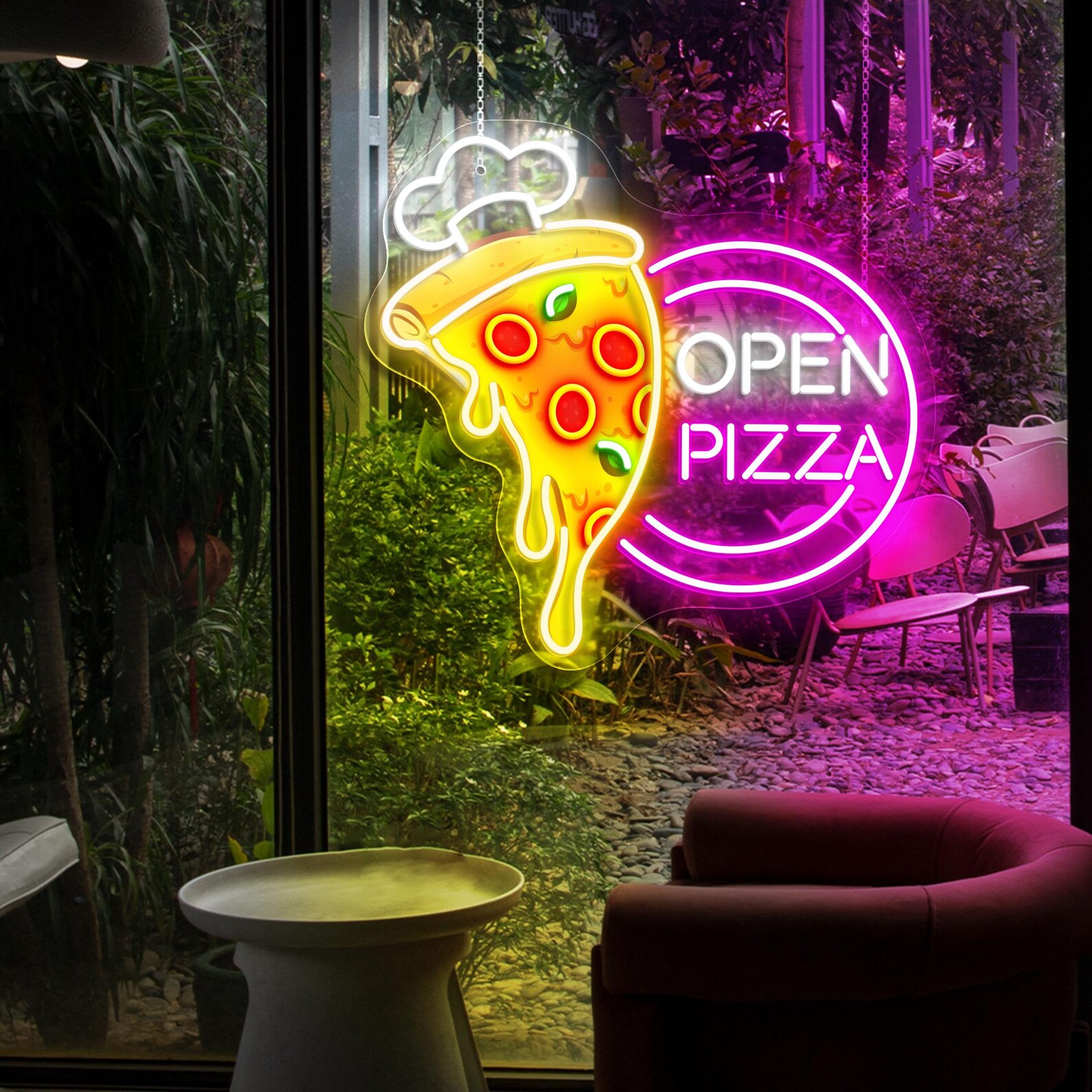 Custom Open Pizza Neon Signs Pizza Restaurant Decor Pizza Shop Neon ...