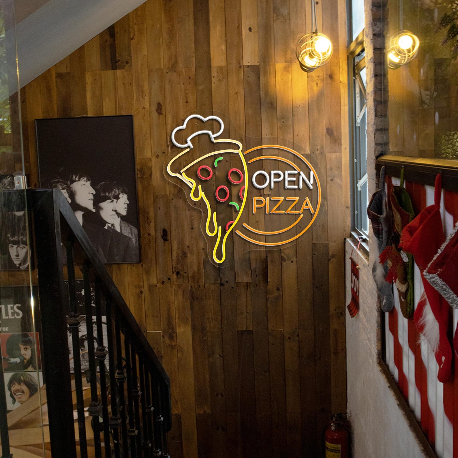 Custom Open Pizza Neon Signs Pizza Restaurant Decor Pizza Shop Neon ...