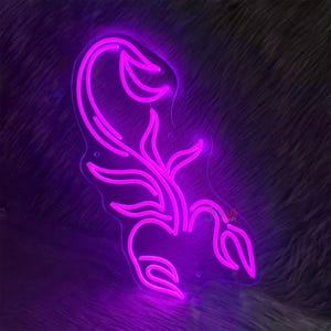 Scorpion Neon Sign, Scorpion Led Light, Scorpio Led Neon Sign, Scorpio ...