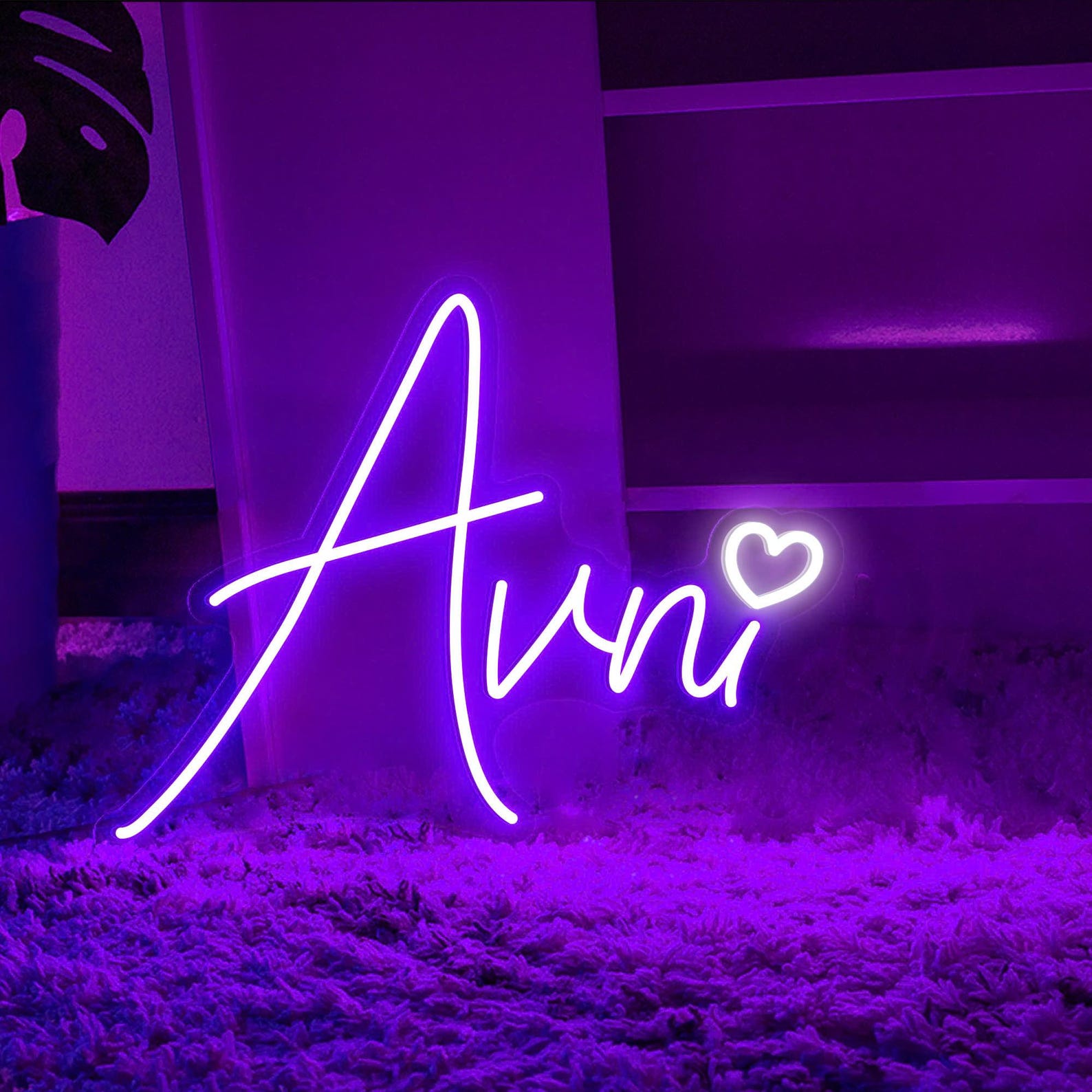 Custom Neon Name Sign for Rooms, LED Wall Light for Girls' Bedroom ...