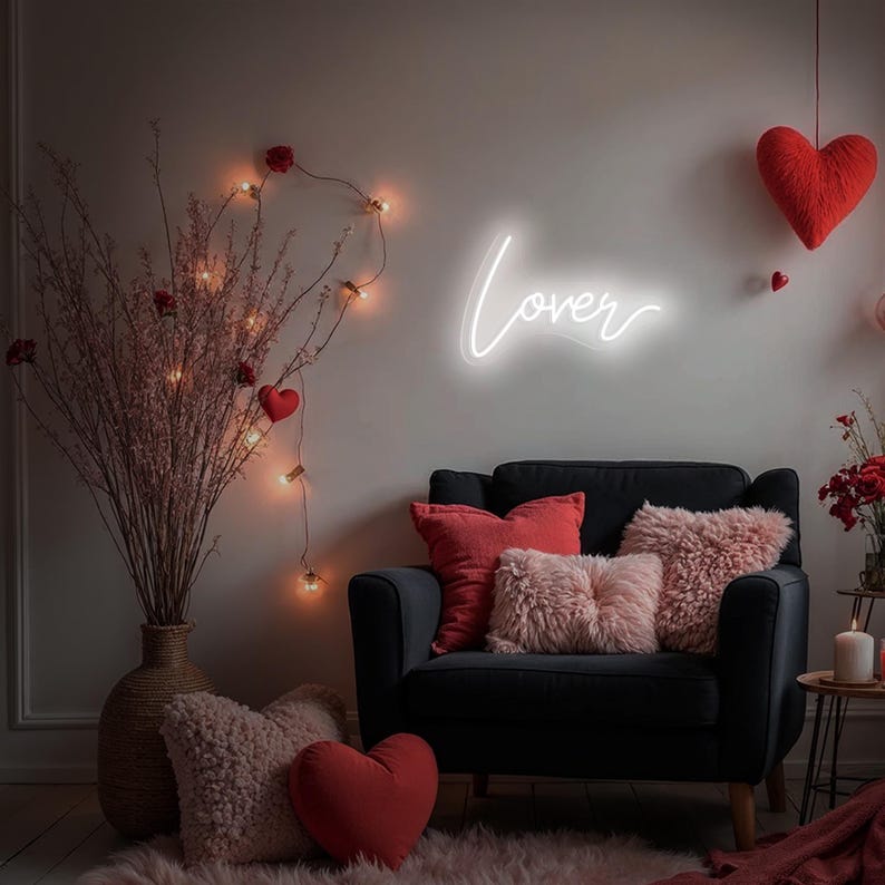Lover Neon Sign Custom Name Sign Lover LED Neon Light for Wedding ...