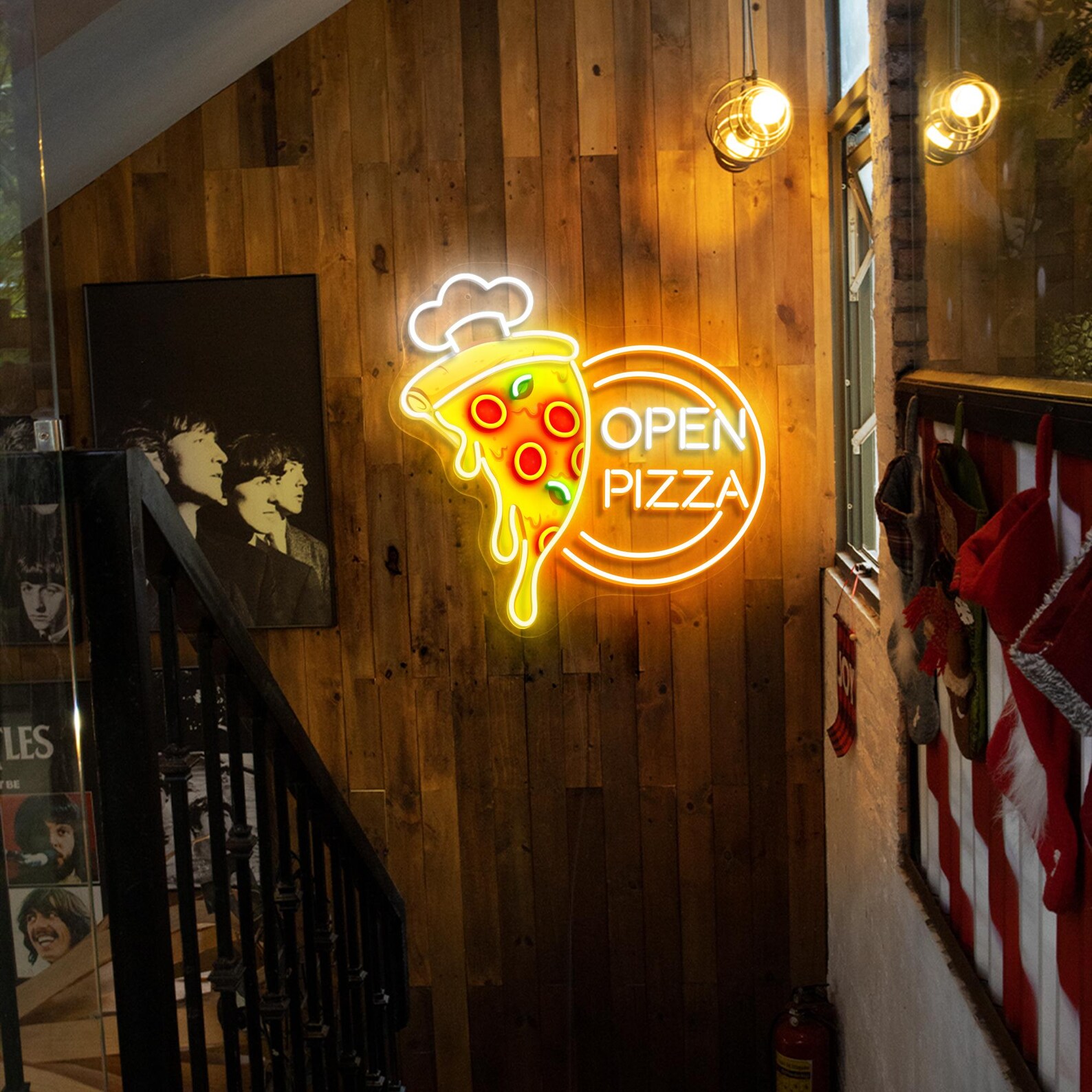 Custom Open Pizza Neon Signs Pizza Restaurant Decor Pizza Shop Neon ...
