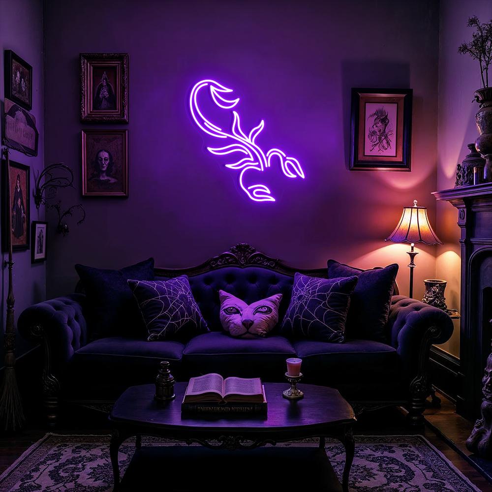 Scorpion Neon Sign, Scorpion Led Light, Scorpio Led Neon Sign, Scorpio ...