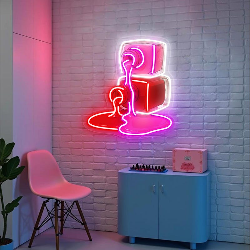 Neon Sign Nail Polish - Etsy