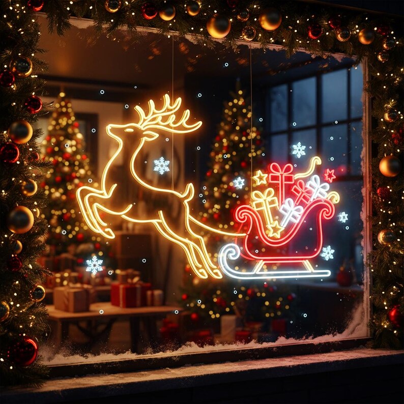 Custom Indoor Outdoor Christmas Neon Sign, Waterproof Holiday LED Light ...
