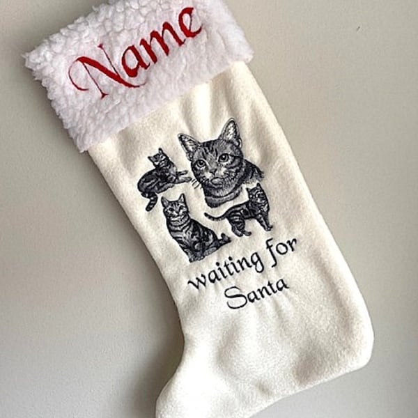 Cat Stocking - Etsy