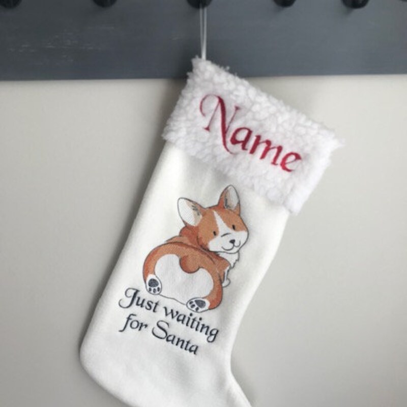 Corgi Christmas Stocking - Etsy