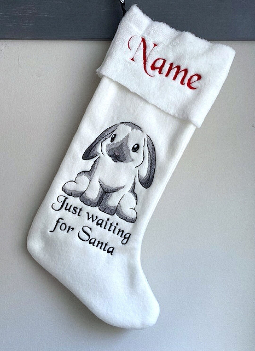 Lop Eared Bunny Rabbit Christmas Stocking - Etsy