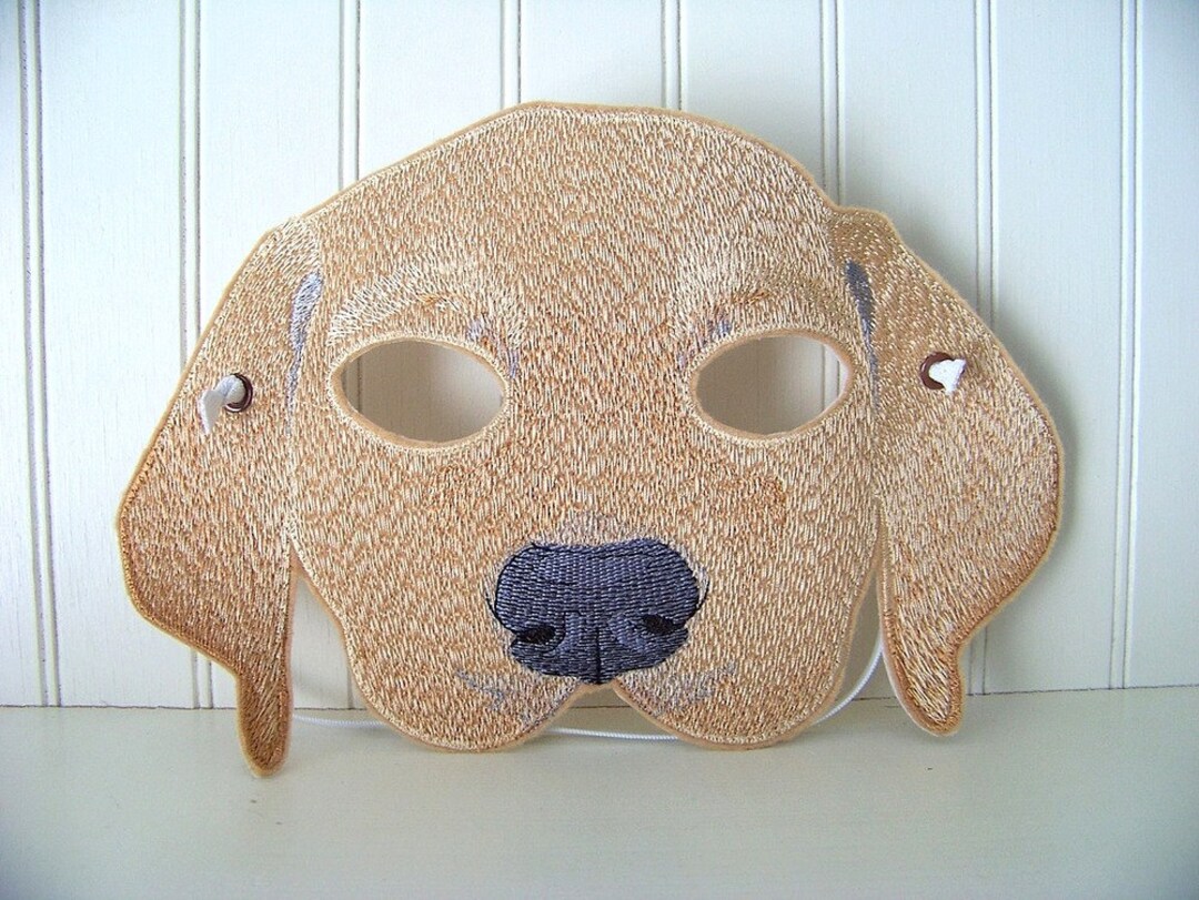 Yellow Lab Mask for Adult - Etsy