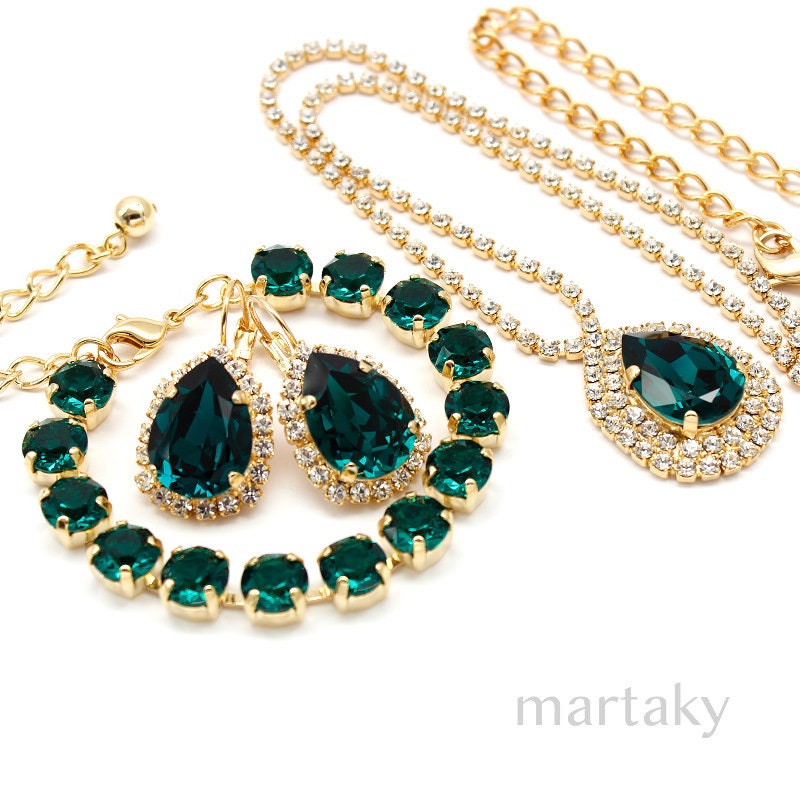 Emerald Jewelry - Etsy