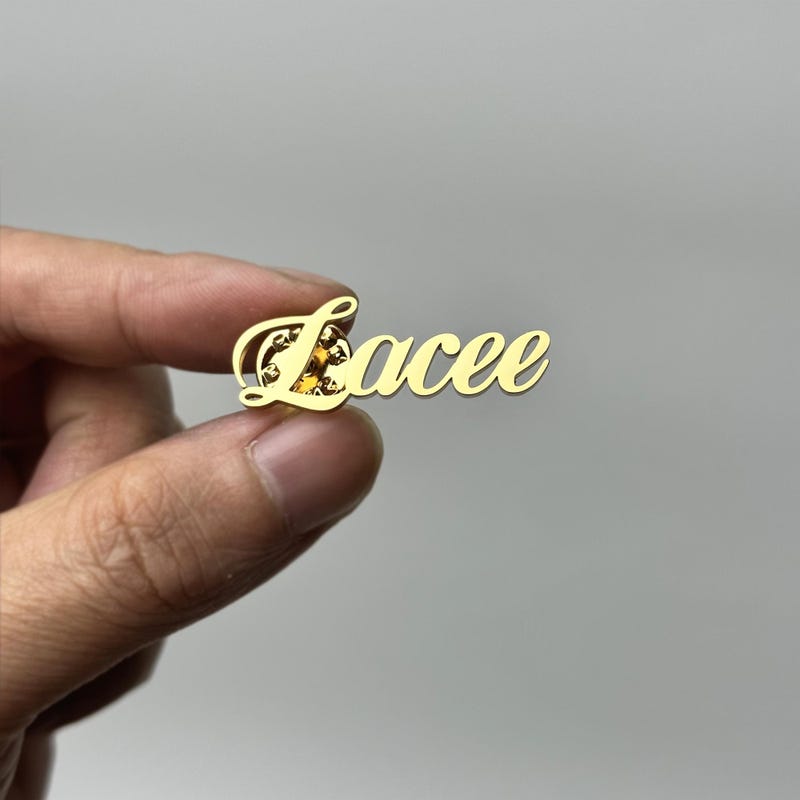 Initial Pin With Angel - Etsy