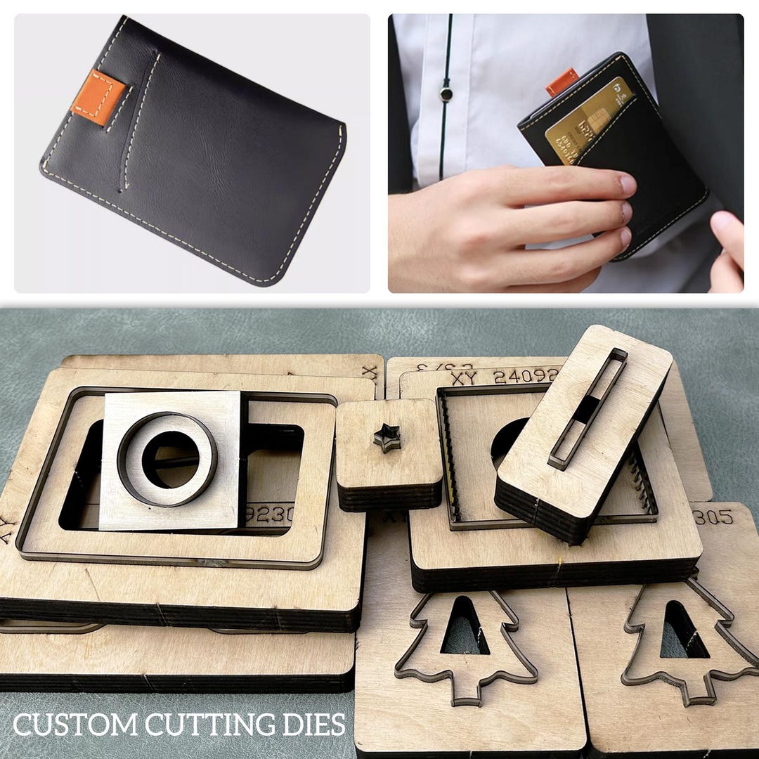 DIY High-end Multi-card Slot Punching Die Cutting Set Simple Wallet ...