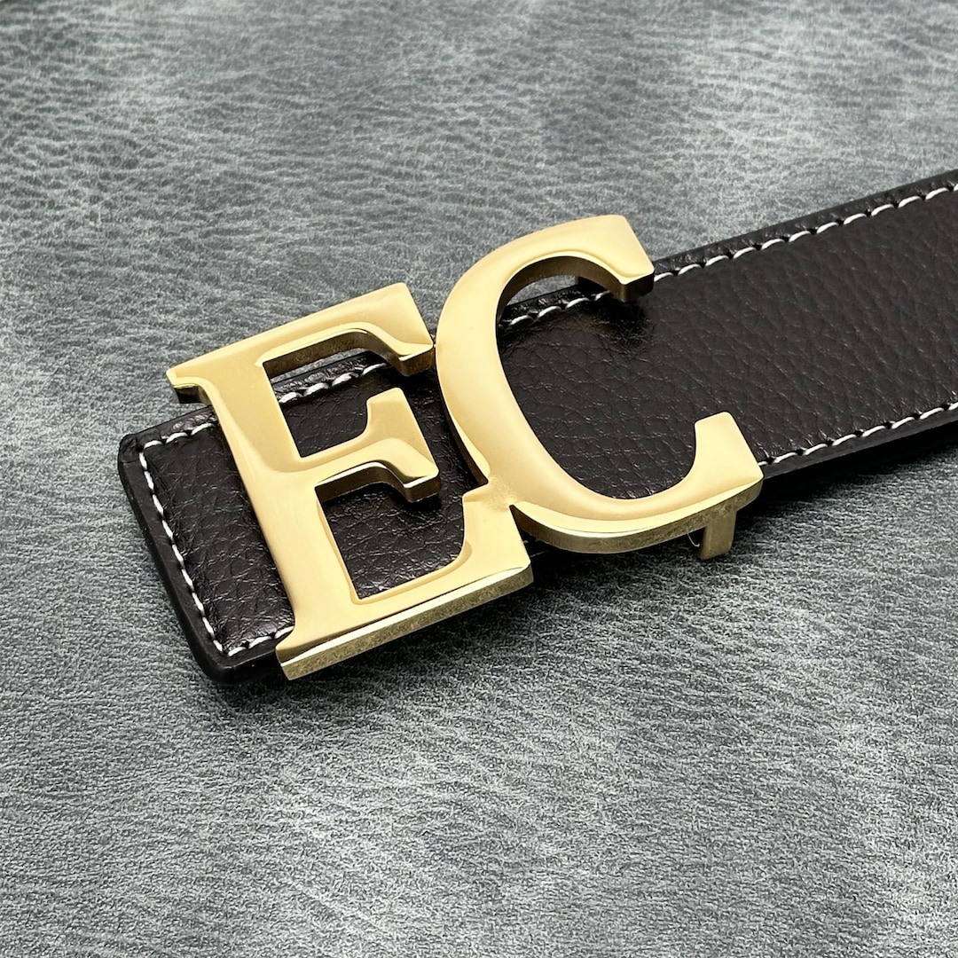 Personalized Initial Belt Buckle | Custom Stainless Steel Buckle | Gift ...